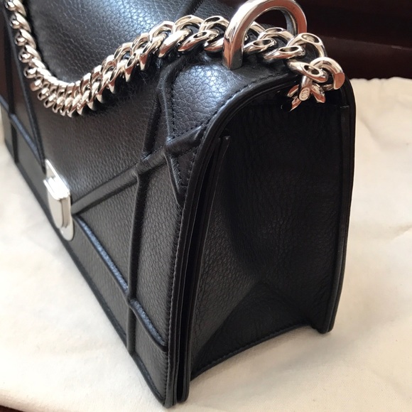 Dior | Bags | Auth Christian Dior Medium Diorama Black Grained | Poshmark